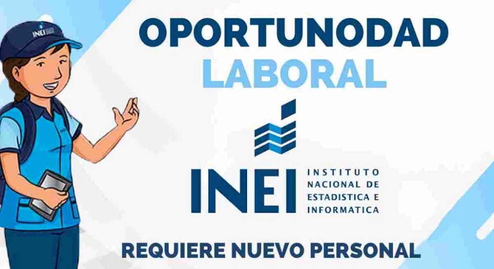 Oportunidad laboral: Forma parte del equipo del INEI y aporta al ...