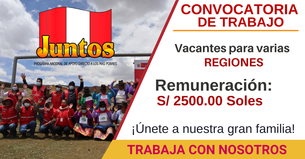 Oportunidad de involucrarse en el Programa JUNTOS: Se requieren ...