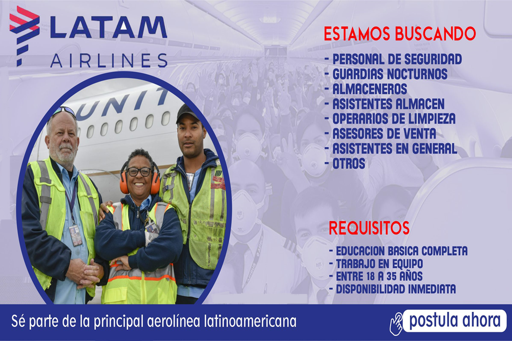 Únete a Nuestro Equipo Aéreo: LATAM Airlines Busca Talentos