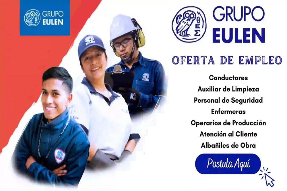 AVISO DE EMPLEO: Grupo Eulen Busca Nuevo Personal