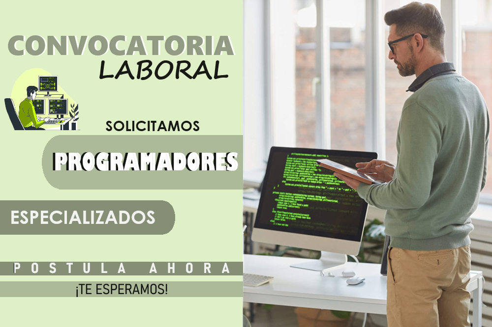 Se buscan programadores ¡Postula ya!