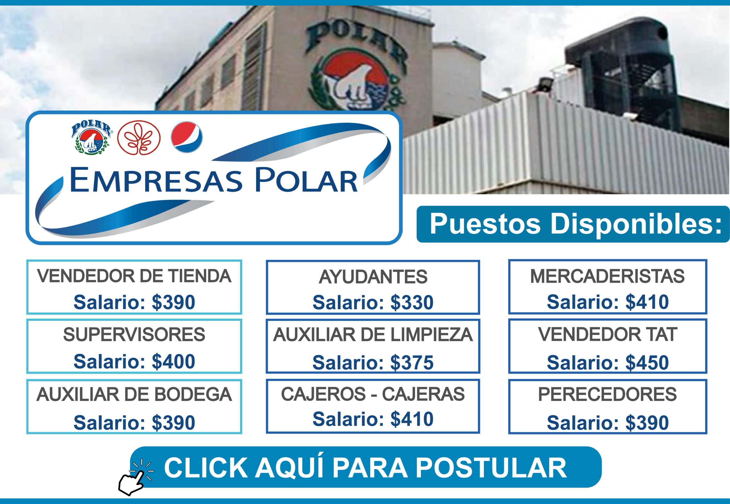 ¡Empresas Polar lanza su convocatoria de empleo!